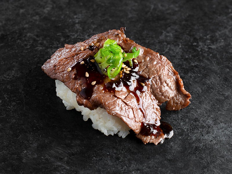 Seared Beef with Yakiniku Sauce | Kura Revolving Sushi Bar