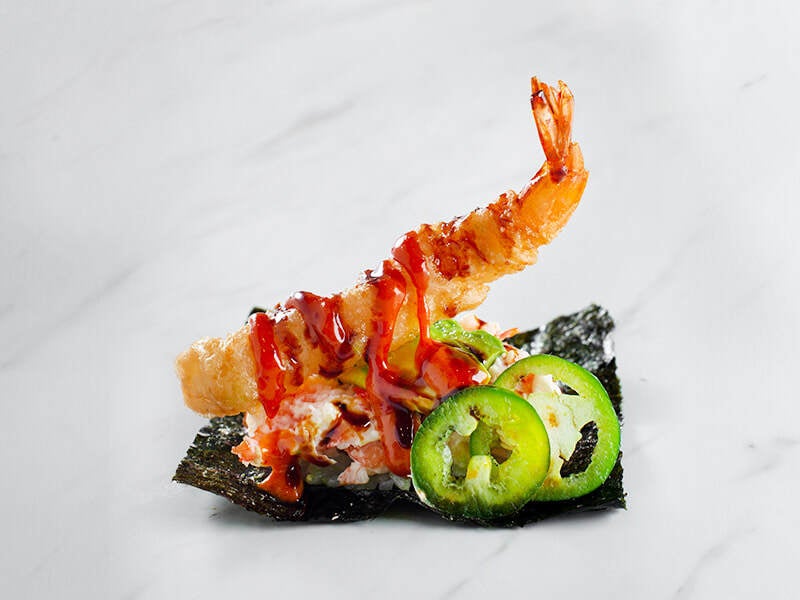 Spicy Crunchy Taco | Kura Revolving Sushi Bar